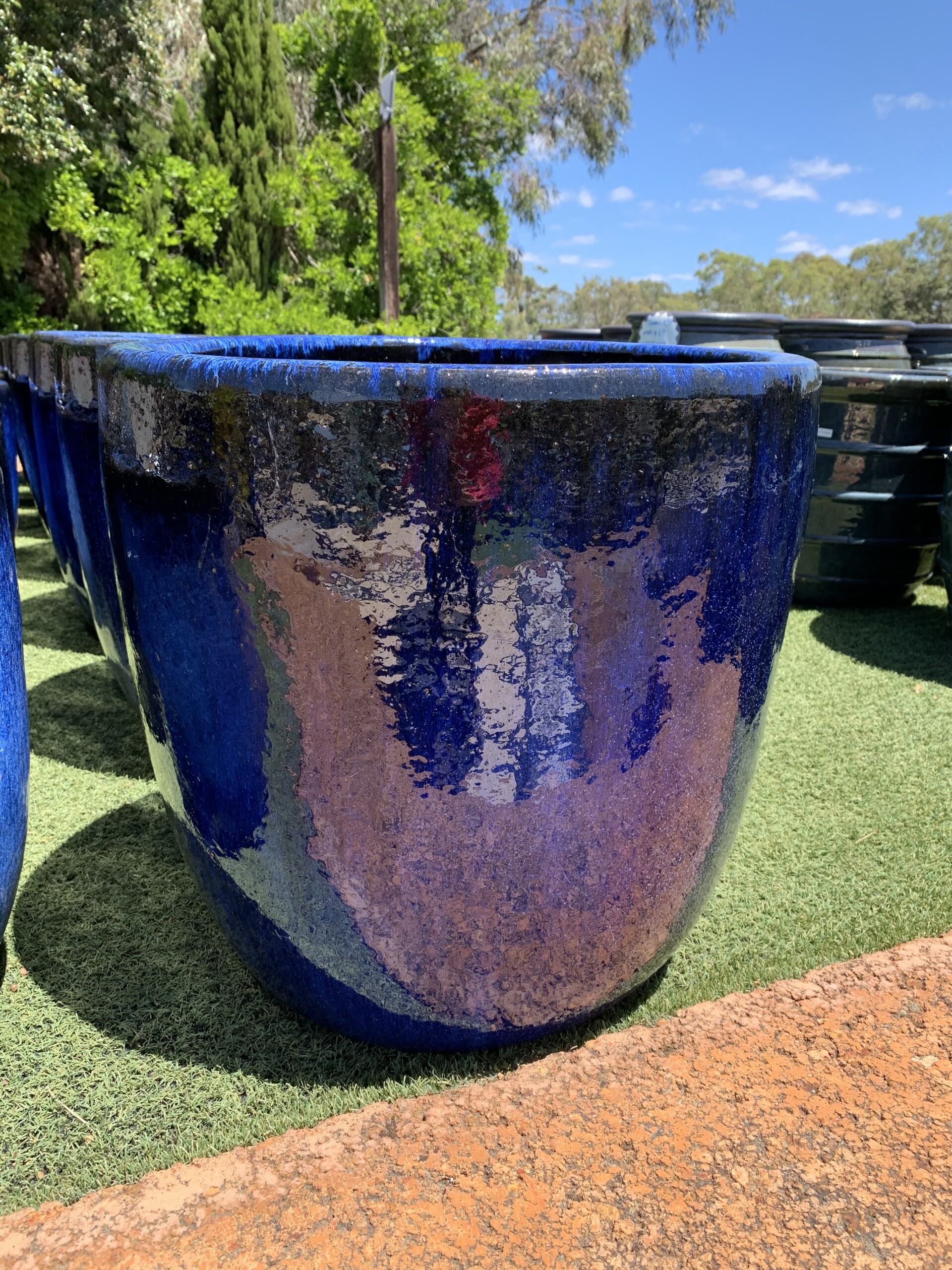 Egg Planter Pot - Blue | Down to Earth Garden Supplies