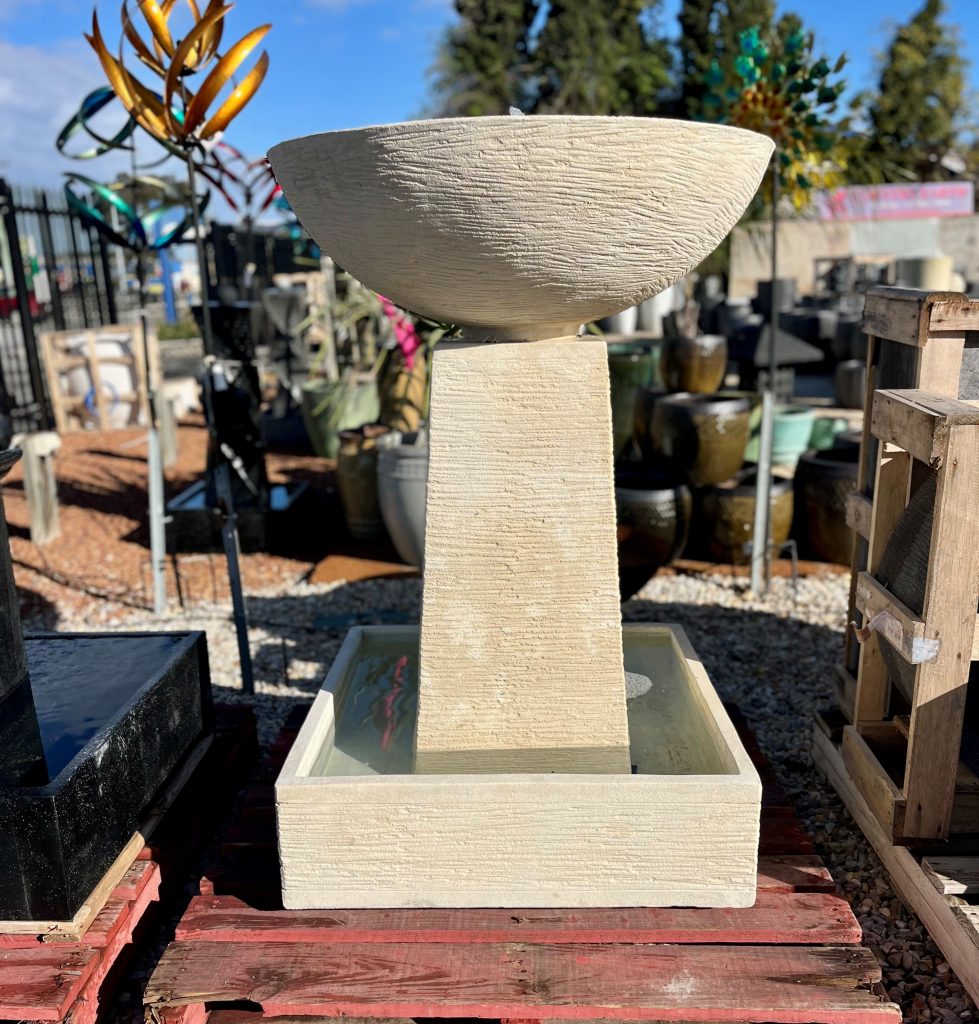 Black Large Bowl Water Feature | Down to Earth Garden Supplies